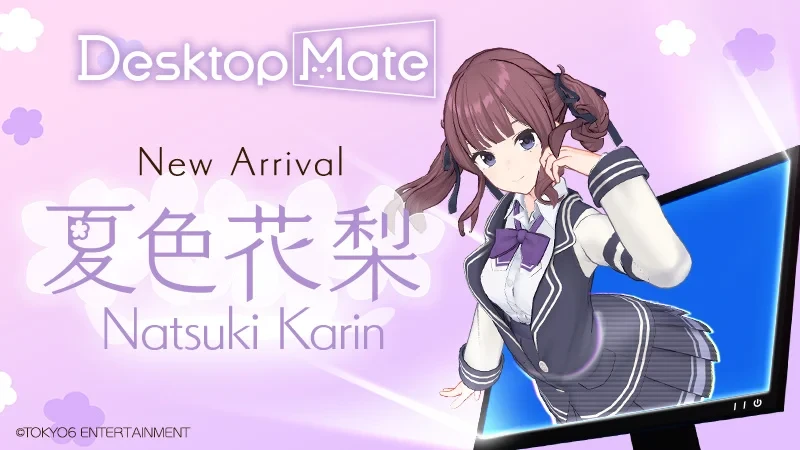 Desktop Mate's new Natsuki Karin DLC features swappable outfits