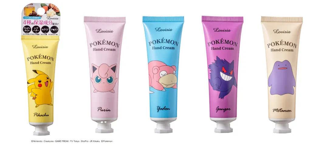 The official Pokémon hand cream collection returns with an expanded ...