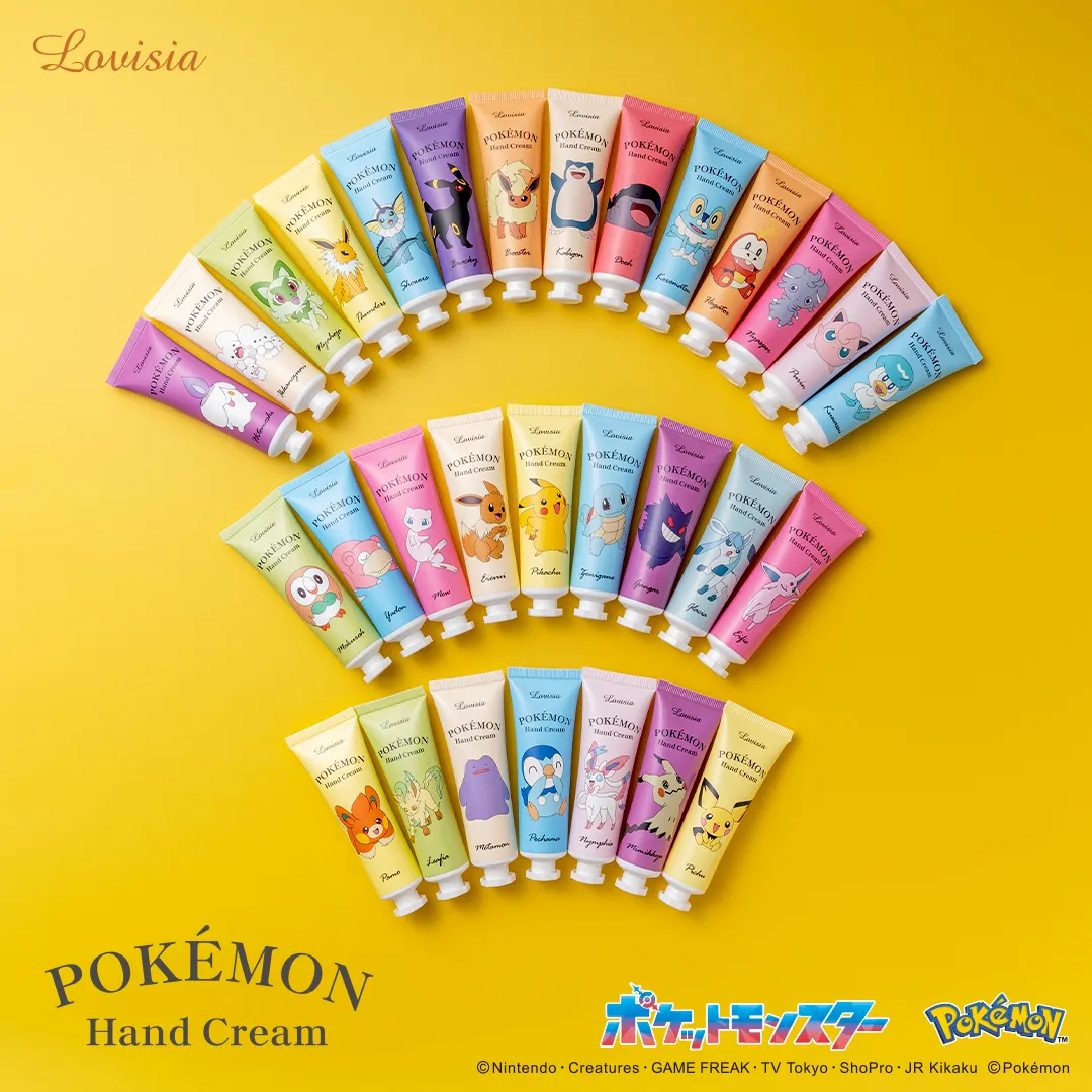 The official Pokémon hand cream collection returns with an expanded ...