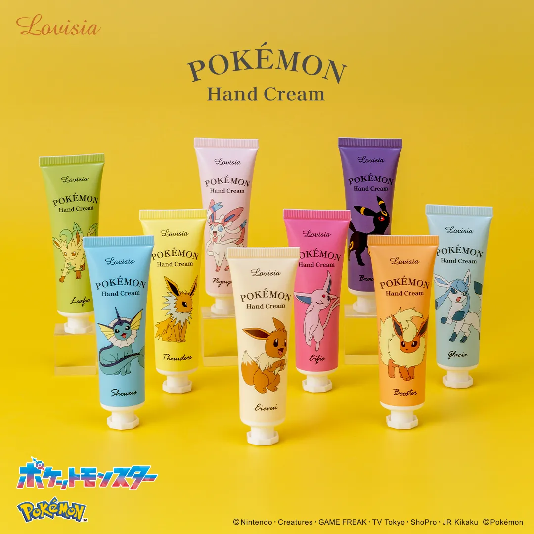 The official Pokémon hand cream collection returns with an expanded lineup of 30 designs
