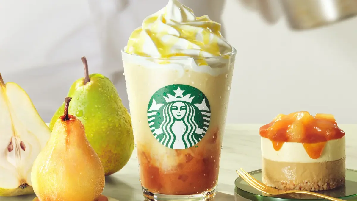 Starbucks Japan adds new Pear and Caramel Frappuccino to their Autumn menu