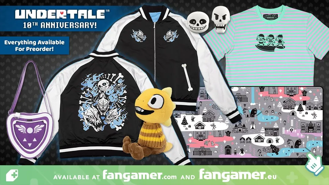 UNDERTALE's new 10th anniversary merch line includes a Sans ...