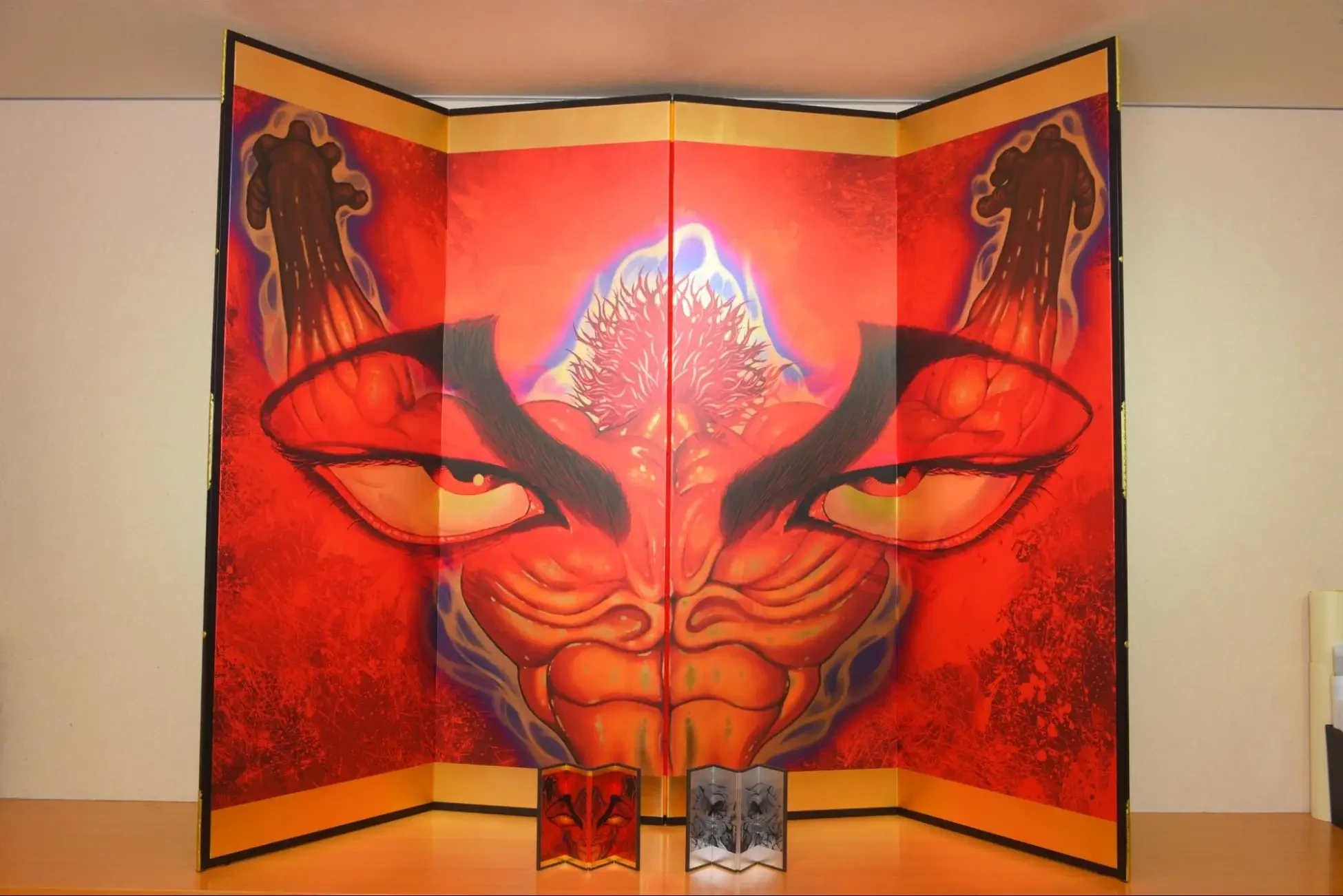 The "Demon Back" of Baki's Yujiro Hanma inspires $10,000 folding screen ...