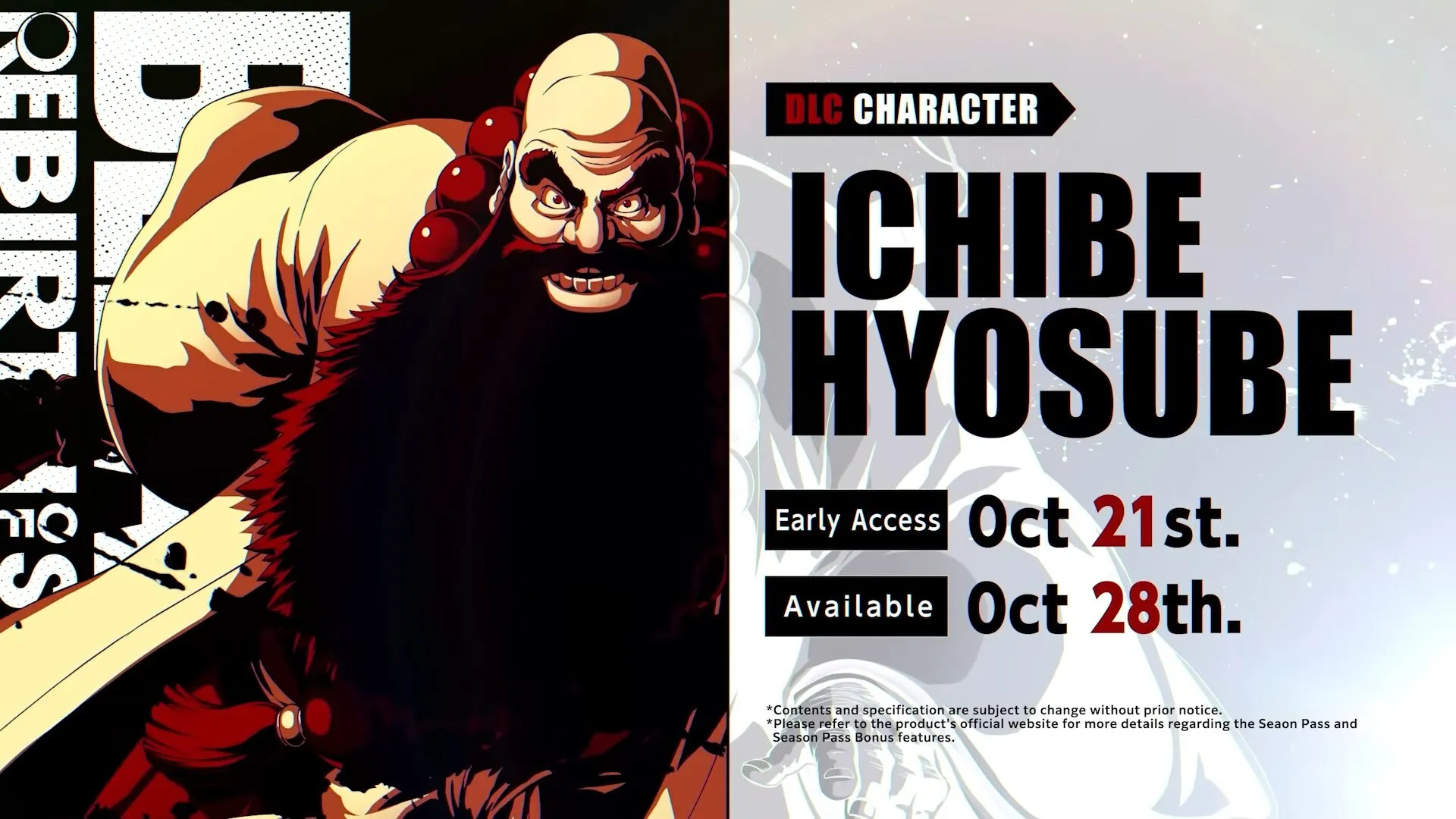 Ichibe Hyosube revealed as Bleach: Rebirth of Souls next DLC character
