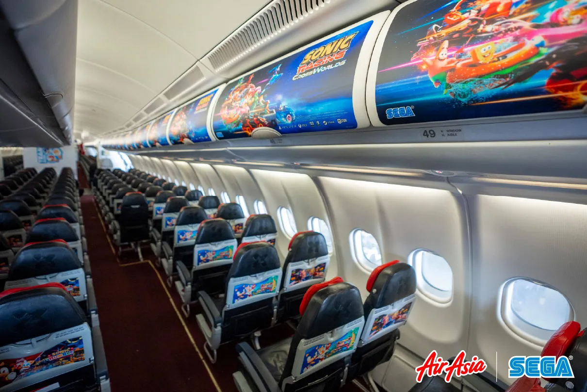 AirAsia's Sonic the Hedgehog airplane gets a makeover with brand new ...