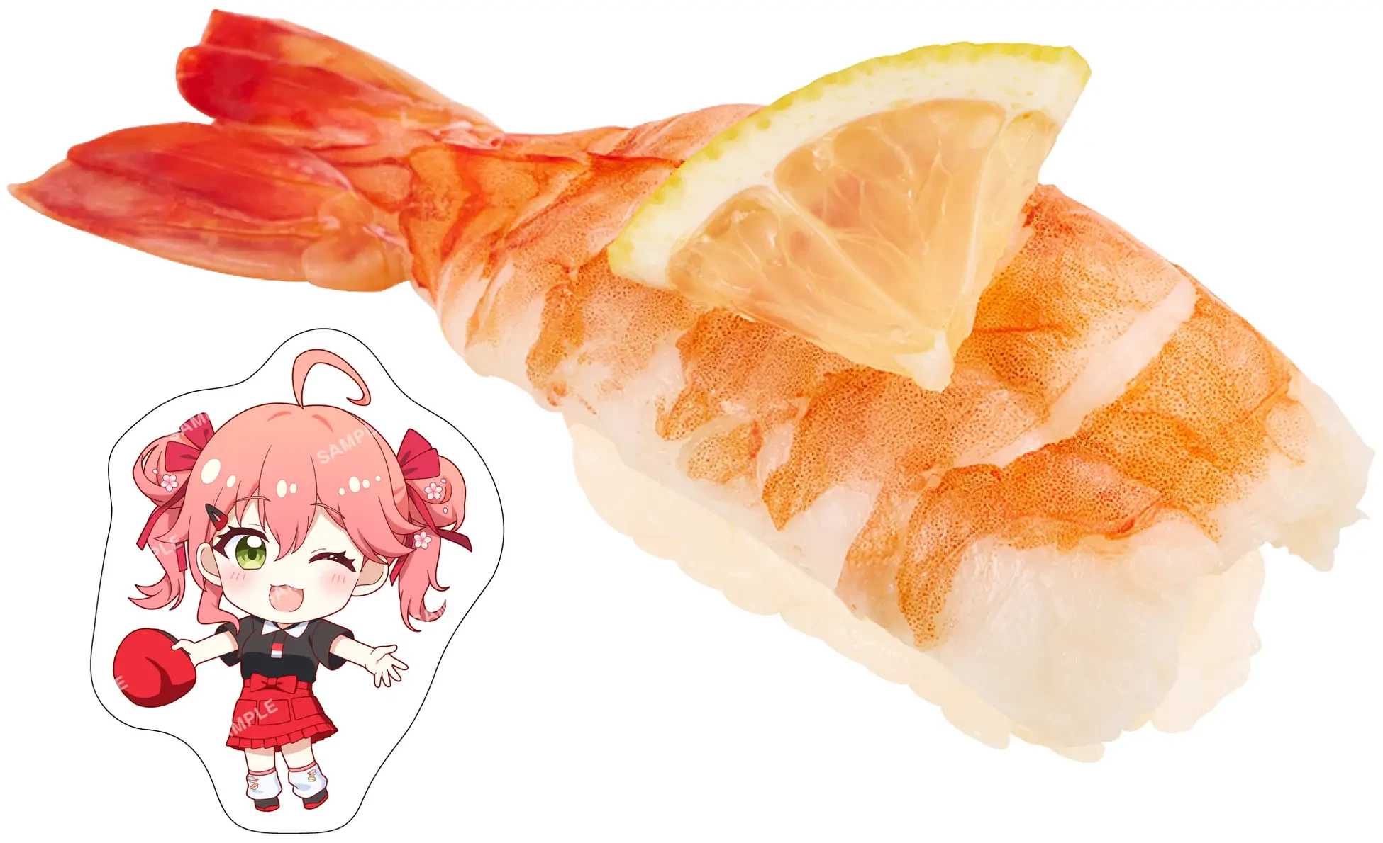 hololive's Sakura Miko announces collab with popular sushi chain Sushiro
