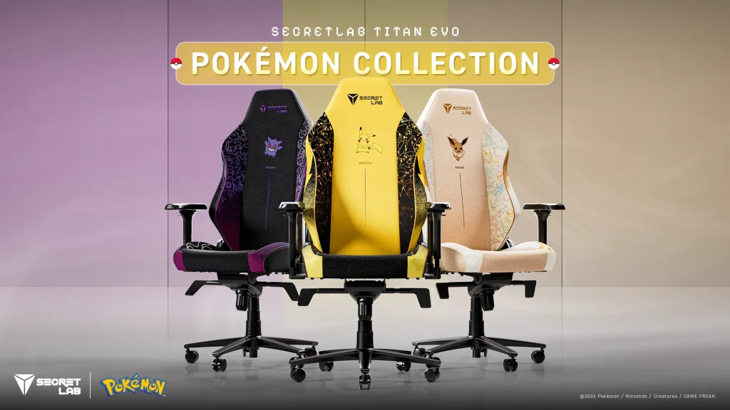 Secretlab Launches Pokémon Gaming Chair Collection with Pikachu, Eevee ...