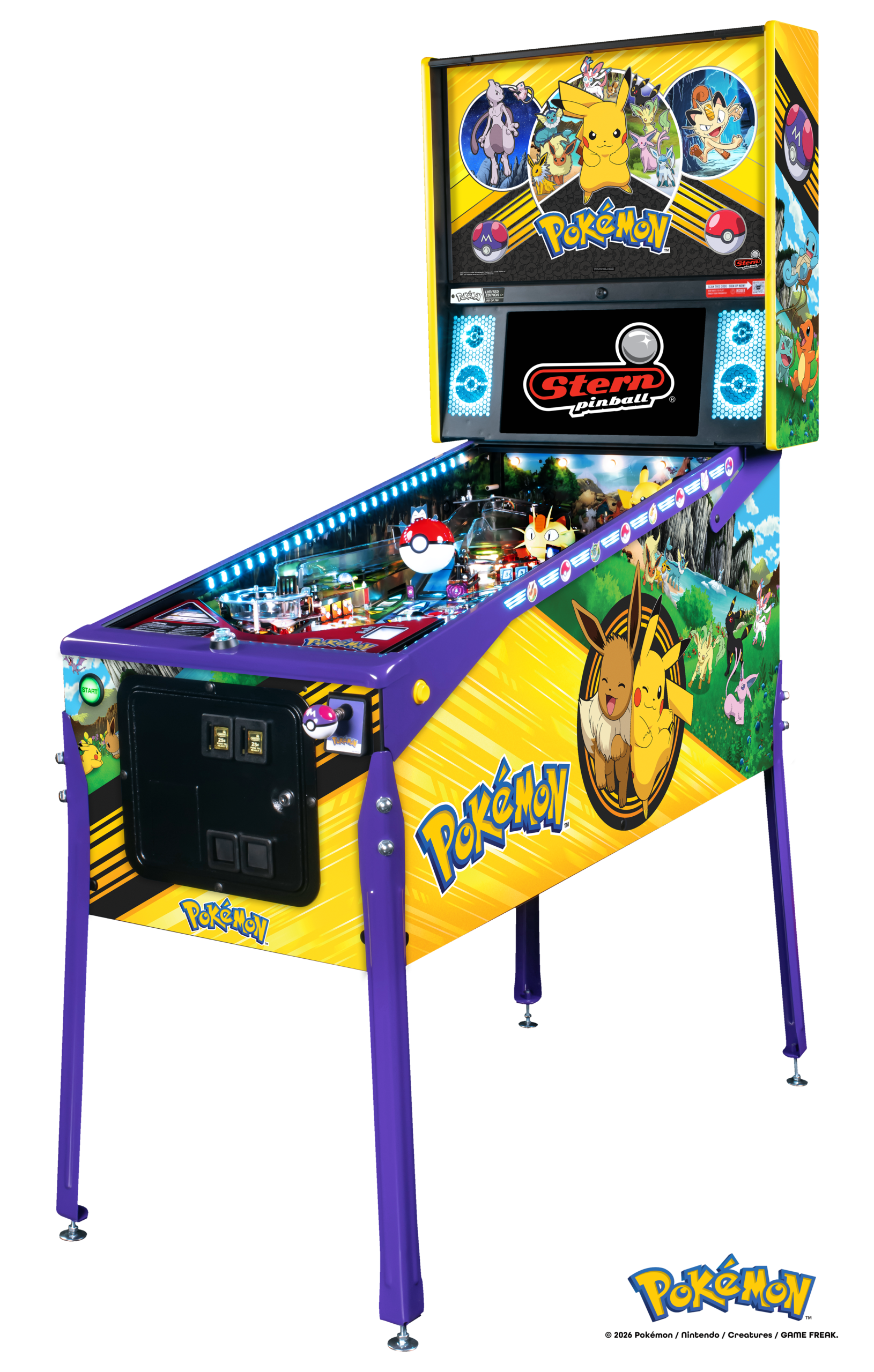 Official Pokémon Pinball Machines Revealed by Stern